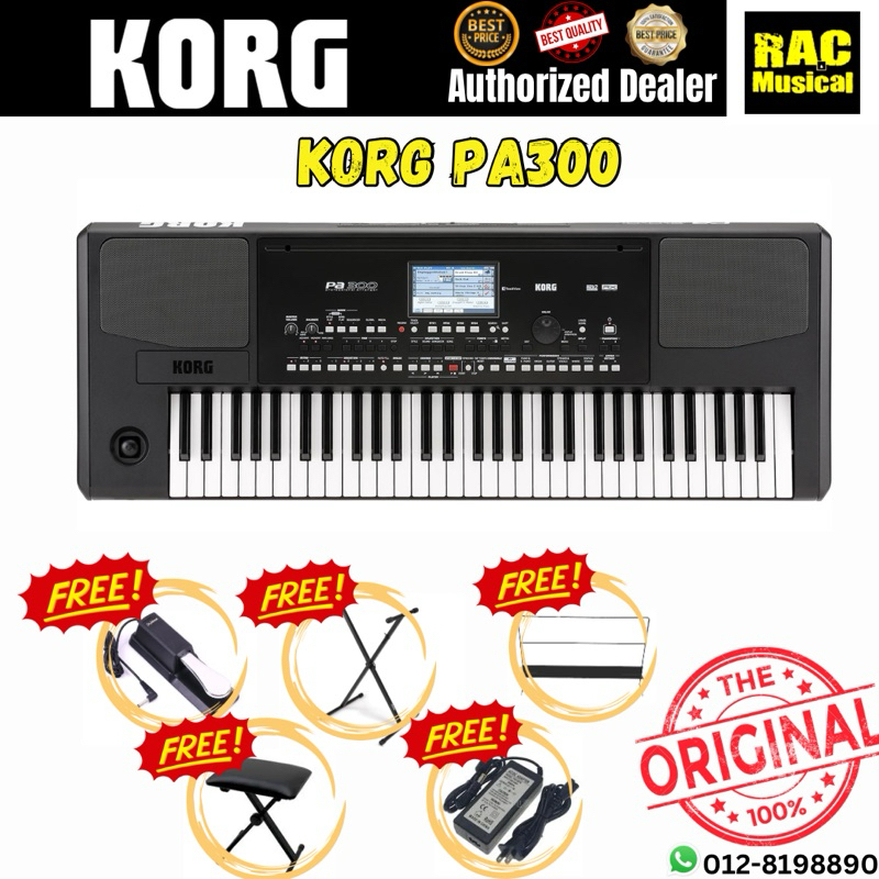 Original KORG PA300 keyboard/ 61 Keys Keyboard/ Professional Arranger Keyboard | Shopee Malaysia