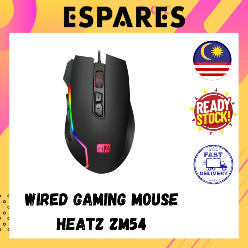 HEATZ ZM54 Wired Gaming Mouse - Unleash Your Gaming Potential! | Shopee ...