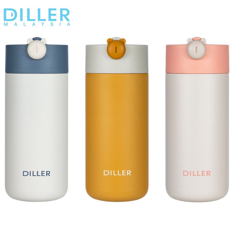 Diller Bear SUS316 Stainless Steel Thermo Bottle With Silicone Hidden ...