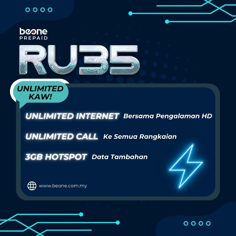 UNLIMITED INTERNET +UNLIMITED CALL SEMUA RANGKAIAN RM35 SIMKAD BEONE ...