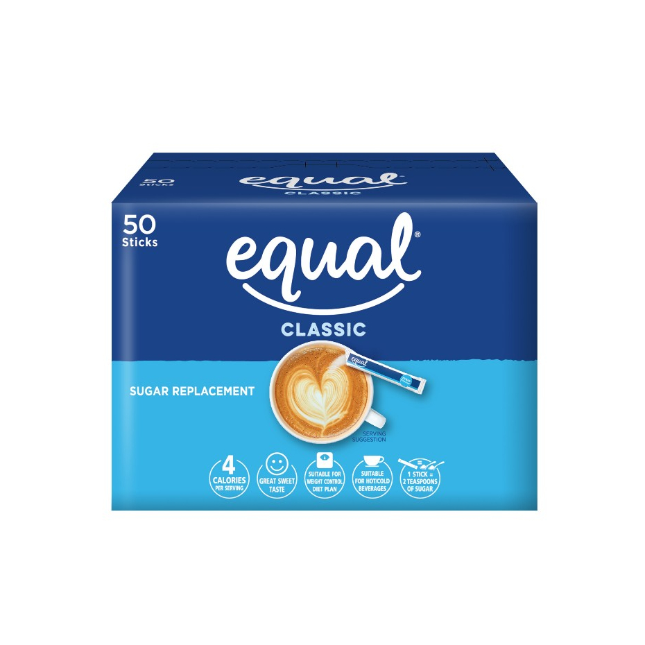 Equal Classic Sweetener Sachets -50’Sachets/ 100'Sachets | Shopee Malaysia