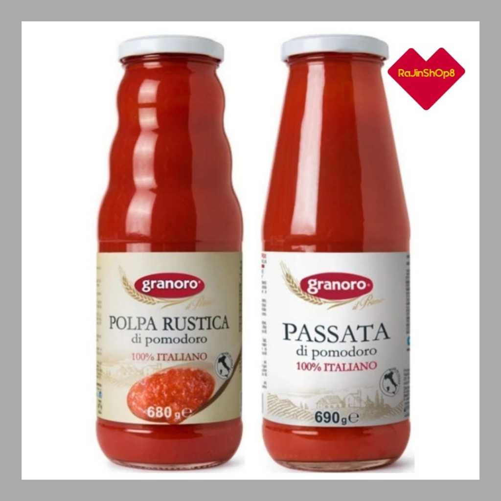 Granoro Polpa Rustica di Pomodoro Chopped Tomatoes 680g / Granoro ...