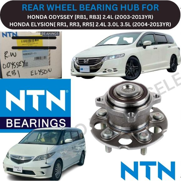 NTN GENUINE WHEEL BEARING (REAR) FOR HONDA ODYSSEY [RB1, RB3] 2.4L '03 ...
