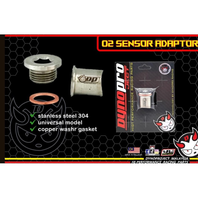 Stainless Steel Exhaust Oxygen O2 Sensor Adapter Universal RS150 Y15 ...