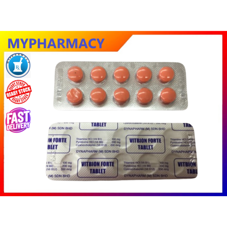 Vitbion Forte 10's Generic Neurobion / Support Nerve Function / Relief ...