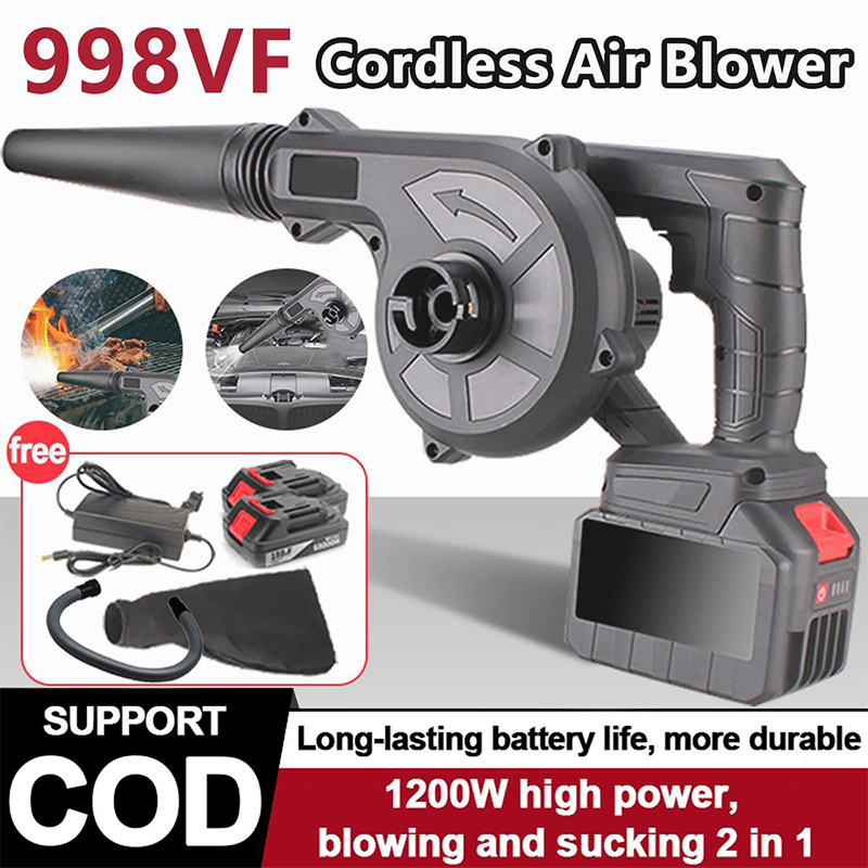 998VF 2-in-1Cordless ElectricBlower Vacuum Variable Speed Blower/Vacuum ...