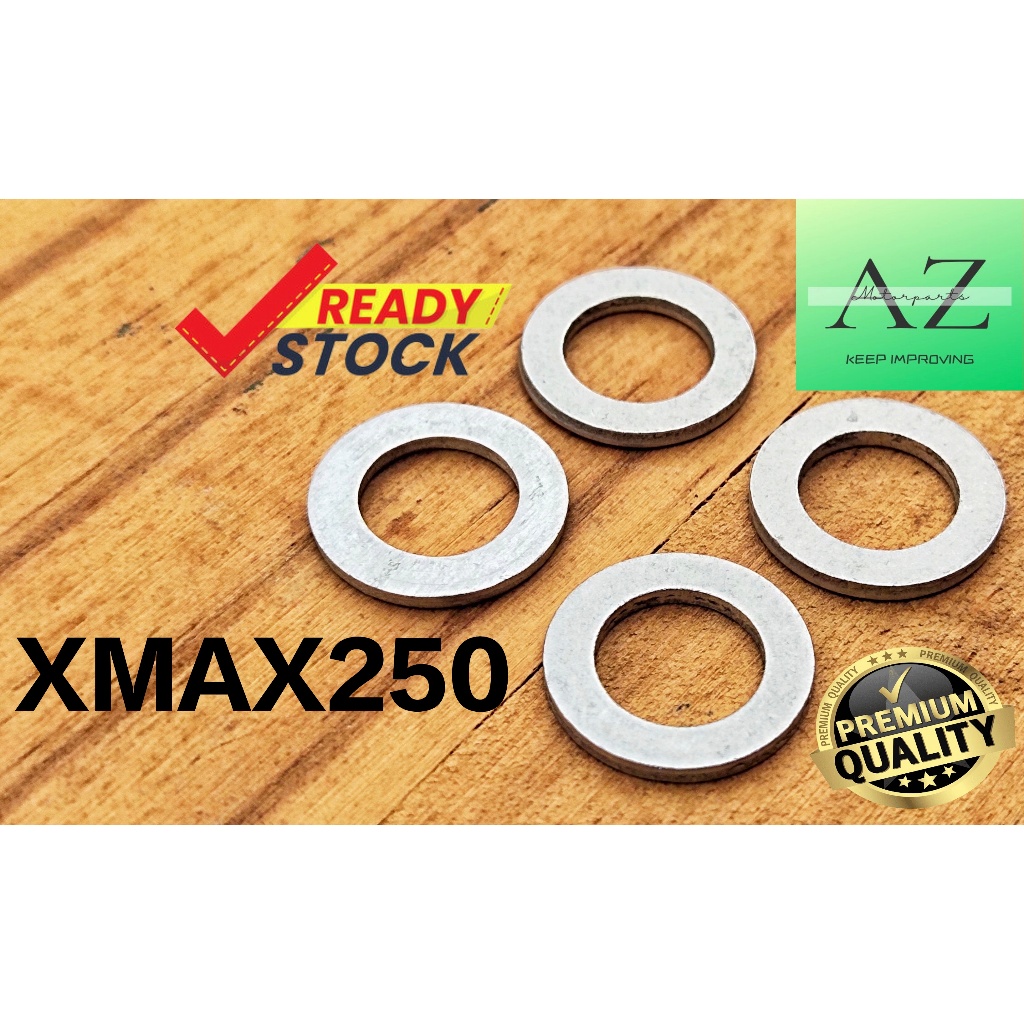 YAMAHA XMAX / XMAX 250 NUT HEAD BLOCK WASHER / HEAD ALLOY WASHER ( 4 ...