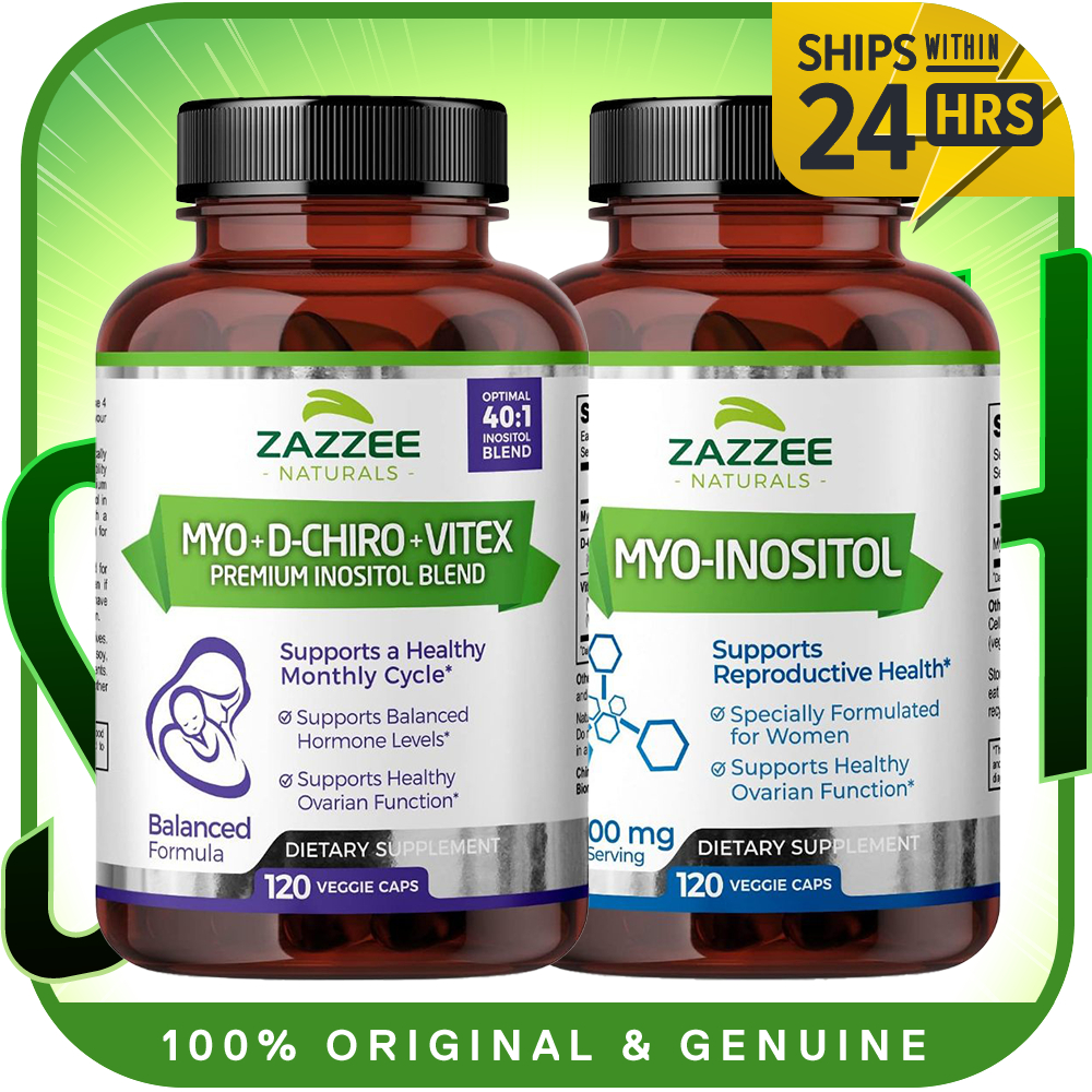 Zazzee Naturals Myo-Inositol+D-Chiro+Vitex Ratio Support l Myo-Inositol ...