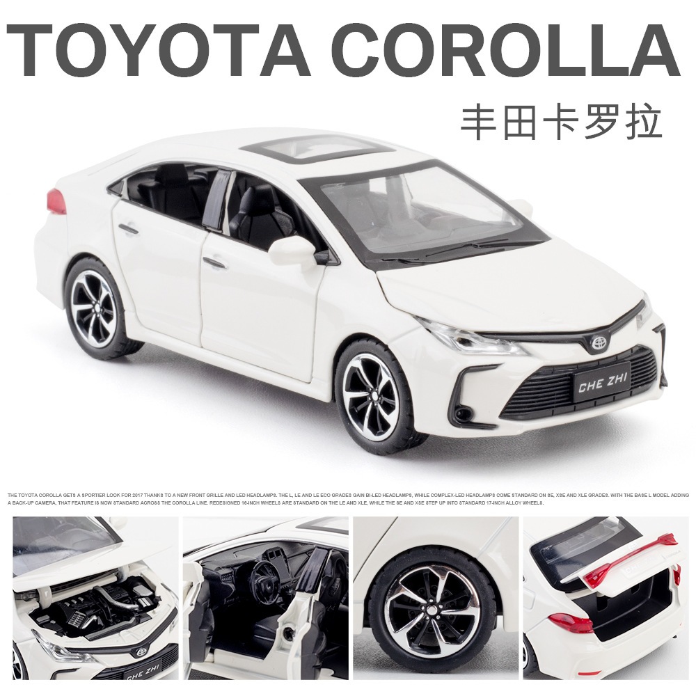 1:32 Toyota Corolla Altis Diecast Alloy Car Model Light and Sound Altis ...