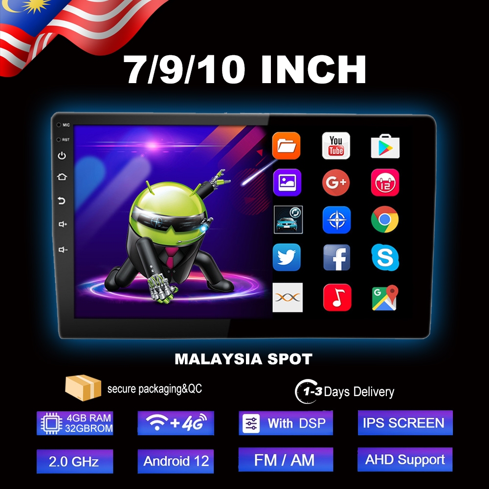 Android Car Player 7 9 10 inch (4GB RAM+32GB ROM) carplay android auto ...