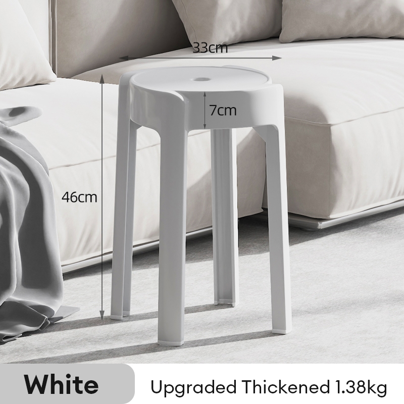 Plastic Chair Stackable Thickened Storage Dining Chair study chair ...