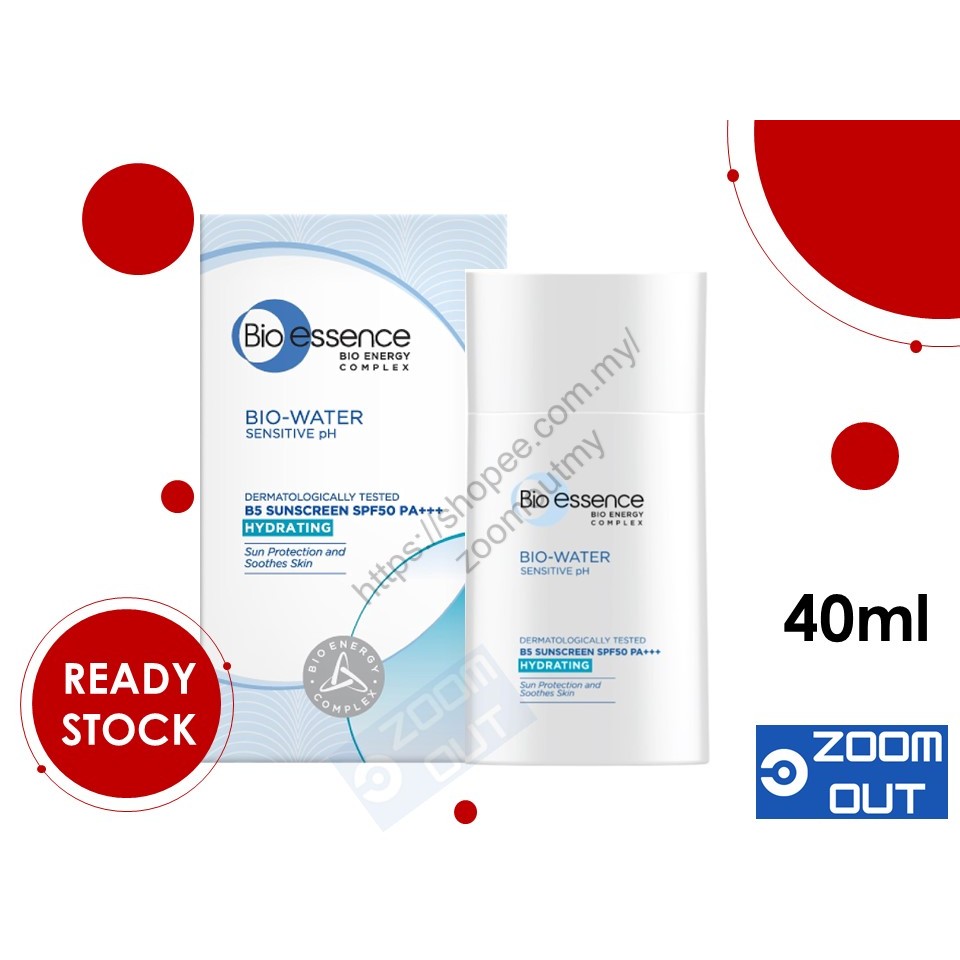 Bio-essence Bio-Water Hydrating Sunscreen SPF50+ PA+++ (40ml) | Shopee ...
