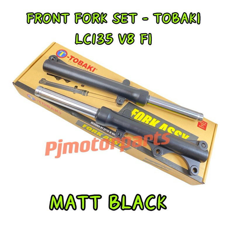 YAMAHA LC135 V8 Fi LCV8 ( 100% ORIGINAL TOBAKI ) (1 SET) MATT BLACK ...