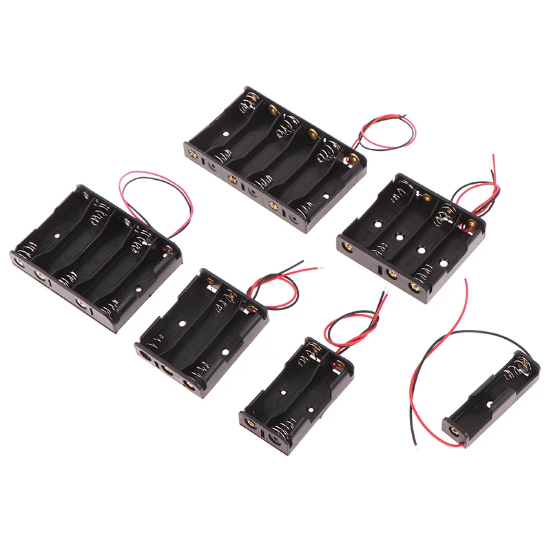 3V AA Battery Case Box 1 2 3 4 Slots AA LR6 HR6 Battery Holder Storage ...