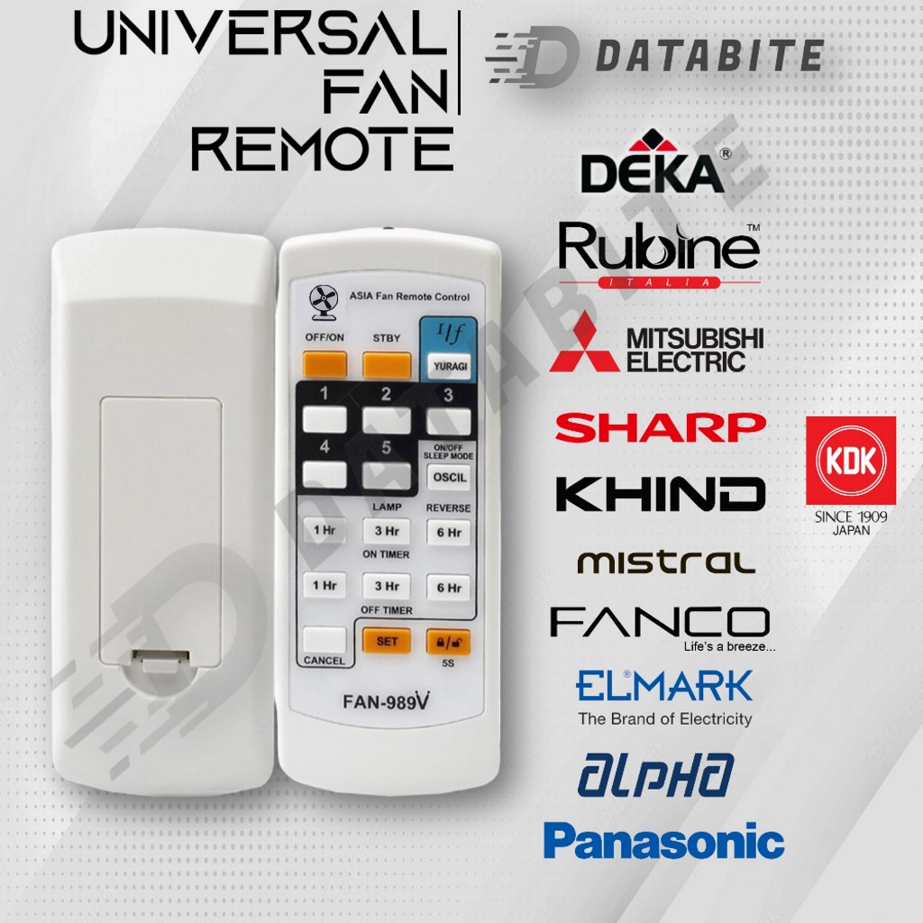 Universal Fan Remote Control Deka Wings Elmark KDK VENTUS KIPAS WALL ...