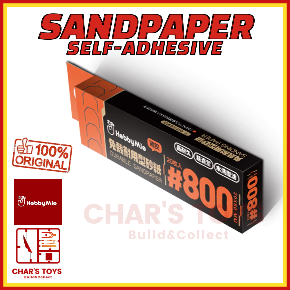 HOBBYMIO SANDING STICK SET/ 20PCS SELF ADHESIVE SANDPAPER FOR HOBBY ...