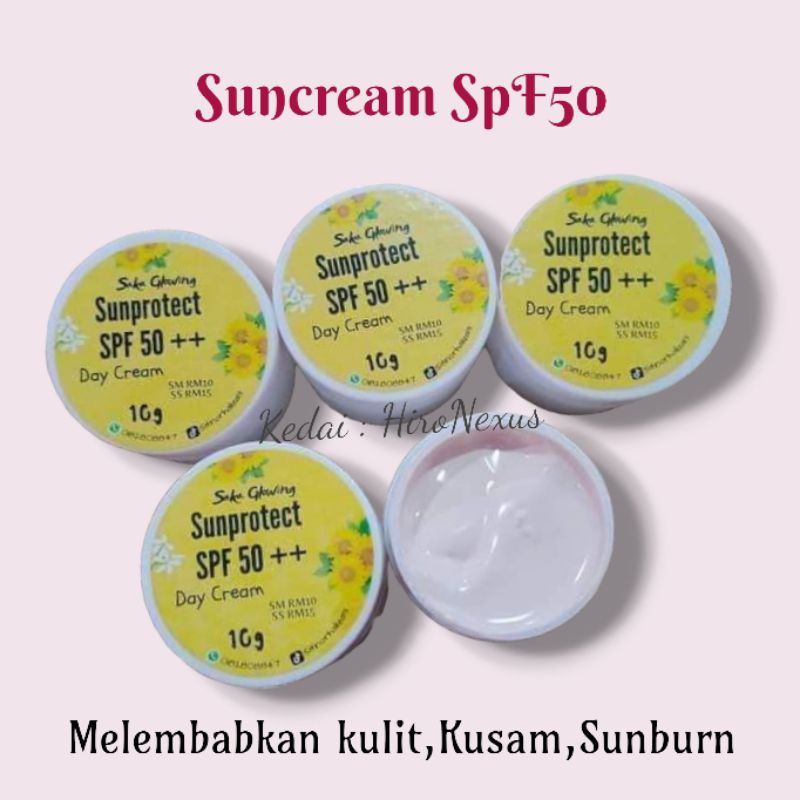 Saka Sunprotect Sunscreen SPF 50+ Original Sitinorhaliza Day Cream Krim ...