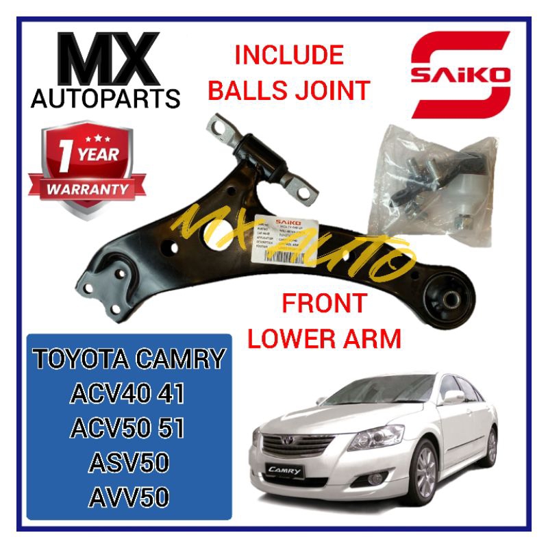 SAIKO CONTROL LOWER ARM TOYOTA CAMRY ACV40 ACV41 ACV50 ACV51 ASV50 AVV50 ACR40 FRONT RIGHT ...