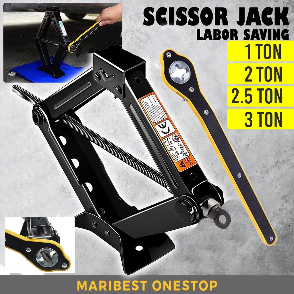 Manual Scissors Jack Car Heavy Duty Car Jack Kereta Jack Tayar Jek ...