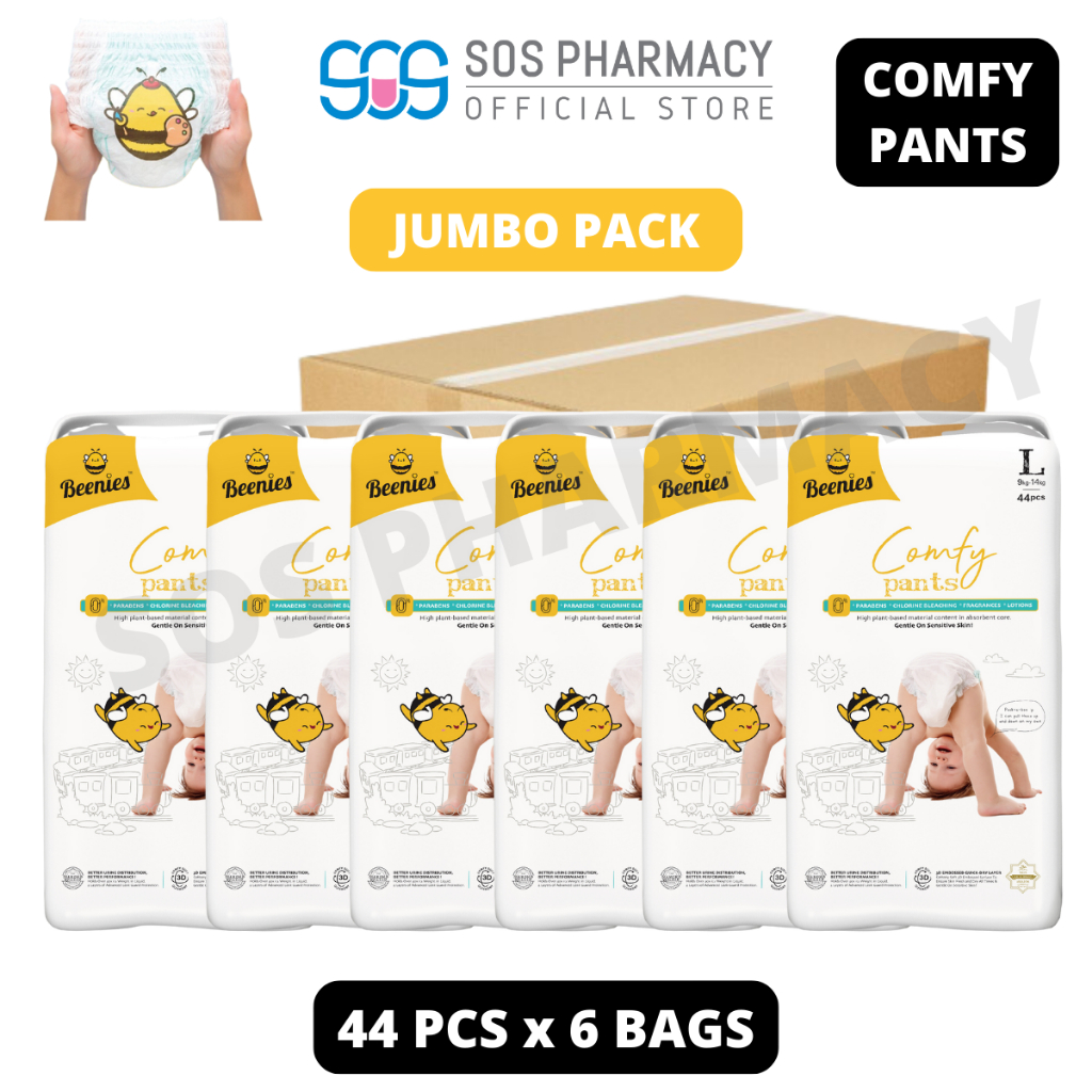 Beenies Comfy Pants (Jumbo Pack) L Size (6 Bags/Carton) | Shopee Malaysia