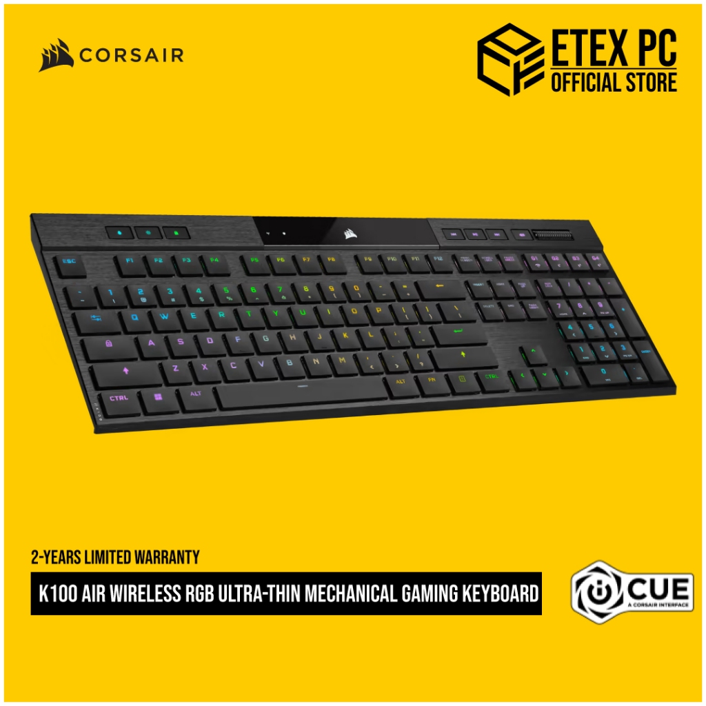 CORSAIR K100 Air Wireless RGB Ultra-Thin Mechanical Gaming Keyboard ...