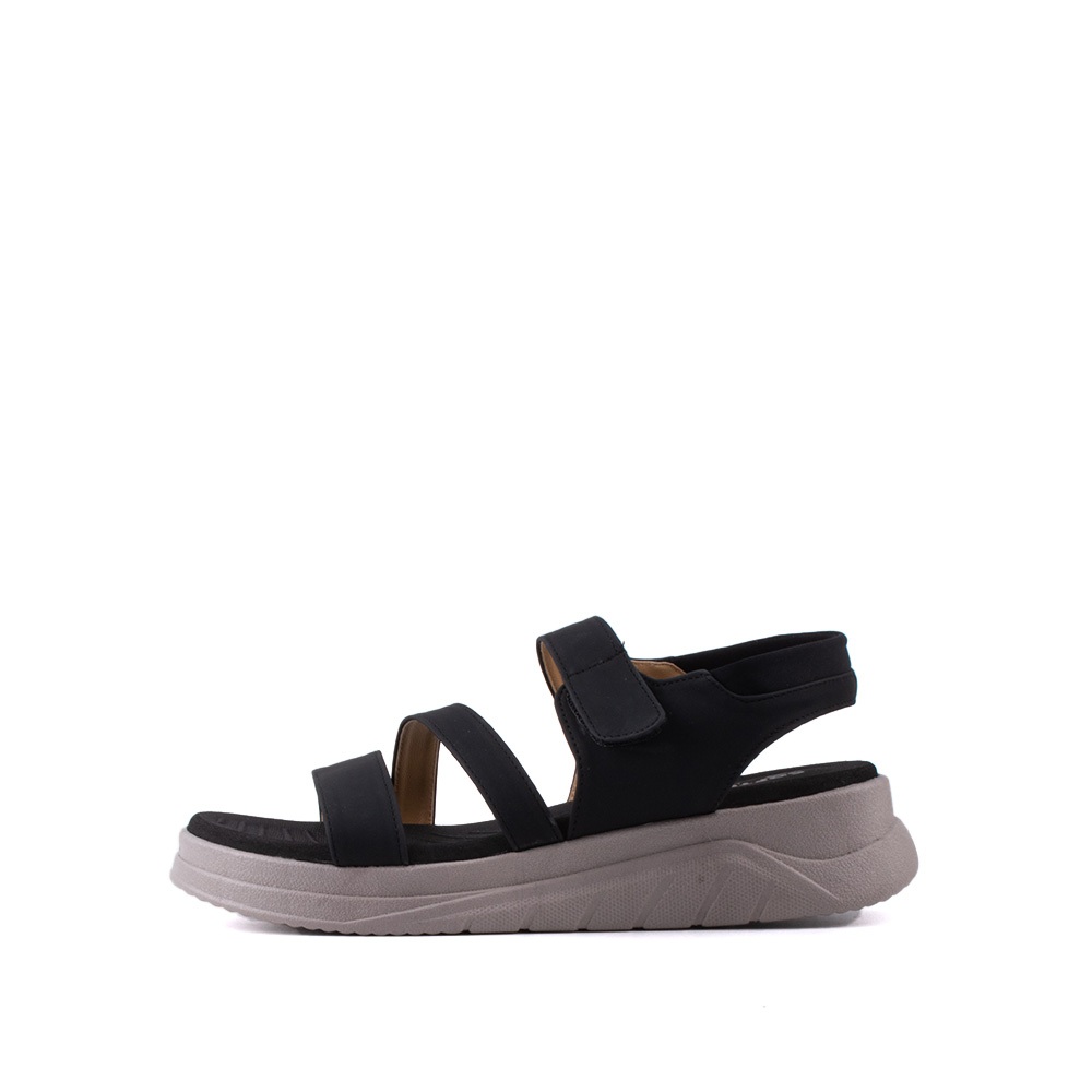 LARRIE Softfit Sandal Perempuan Velcro Back Cushioned Strap Sandals ...