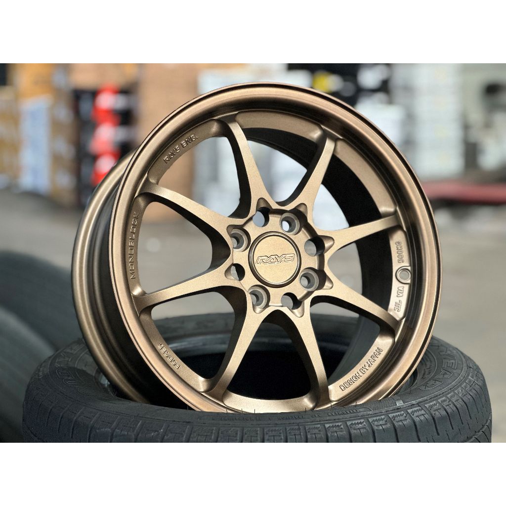 New 15x6.5J CE28 Flow Formed Rim (set of 4 pcs) Matte Bronze 4x100 for Myvi Bezza Axia City ...