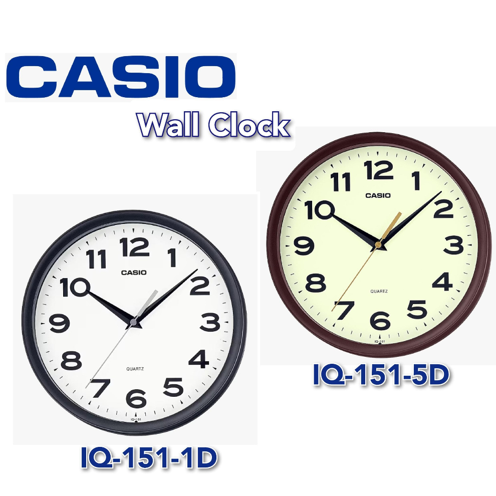 Casio IQ-151 Round Wall Clock | Shopee Malaysia