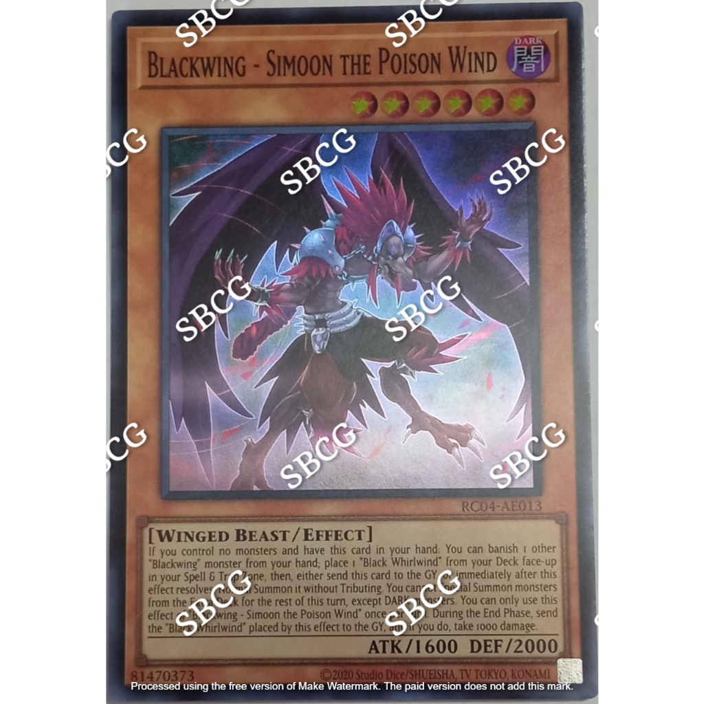 Rarity Collection Quarter Century Edition "Blackwing - Simoon the ...
