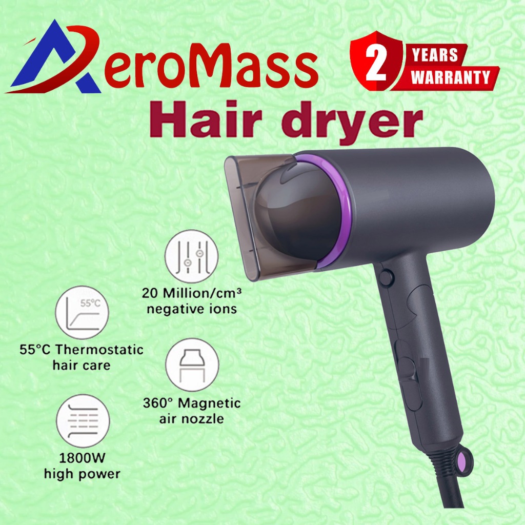 AeroMass Hair Dryer AeroMass Corded Hair Dryer Machine Noise Reduction🔥 ...