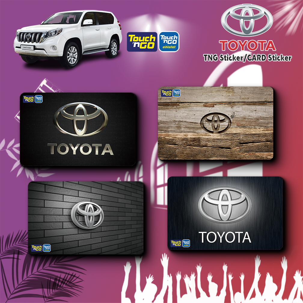 Toyota Car TNG Pelekat - Tng Touch N Go/Bank kad pelekat pelindung ...