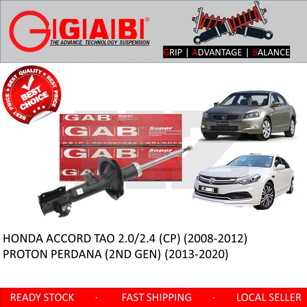 ORIGINAL GAB SUPER FRONT ABSORBER / REAR ABSORBER - HONDA ACCORD TAO 2. ...