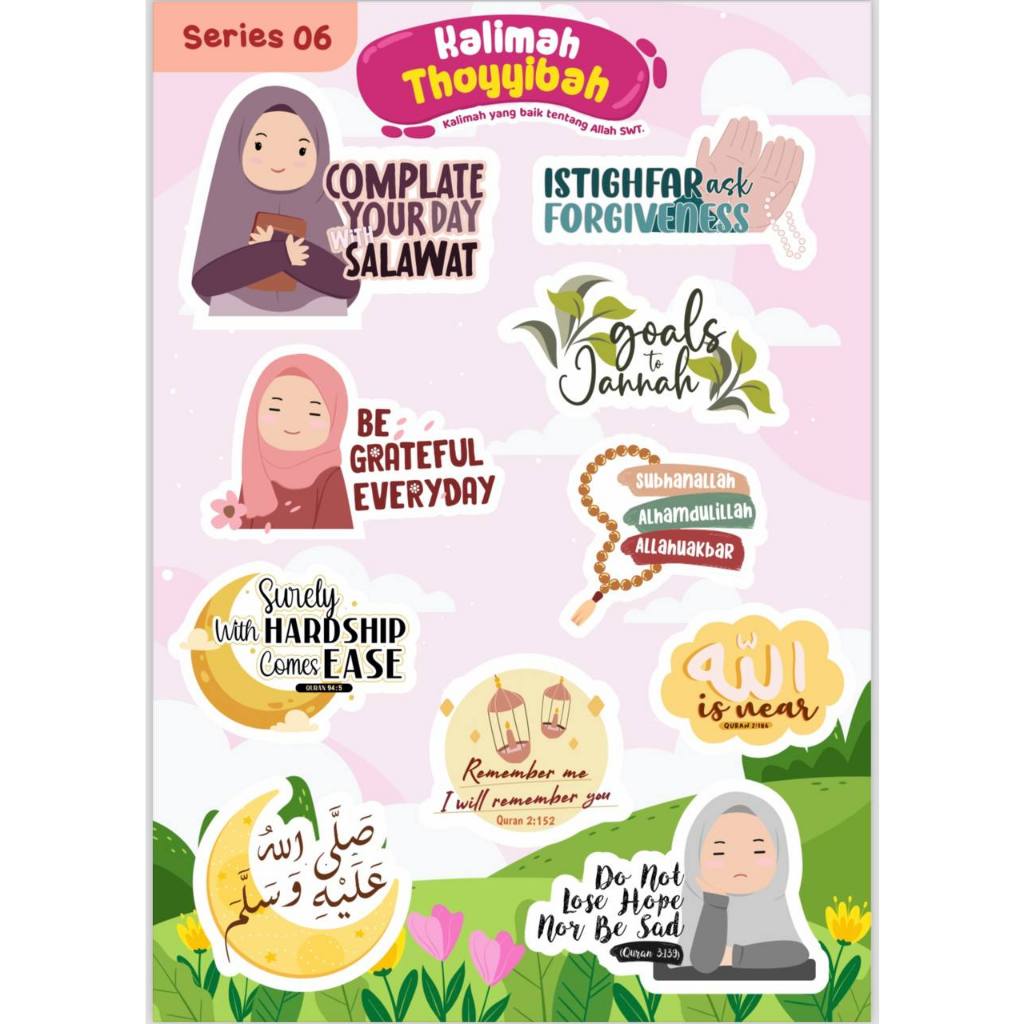 Islamic Quotes Sticker/ Kata-kata Hikmah Islam/ Motivational Quotes ...