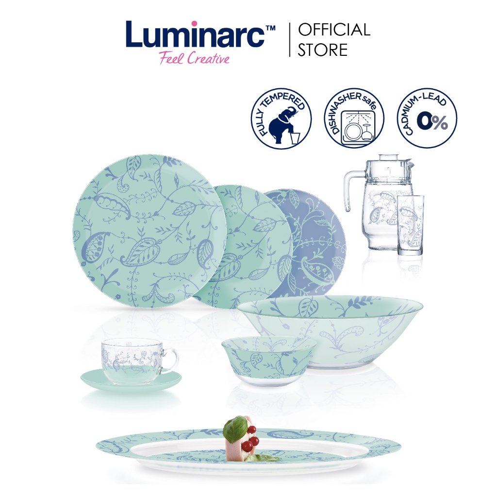 Luminarc 46Pcs Simply Garnet Jumbo Dinner Set - (46 Pieces) [Model ...
