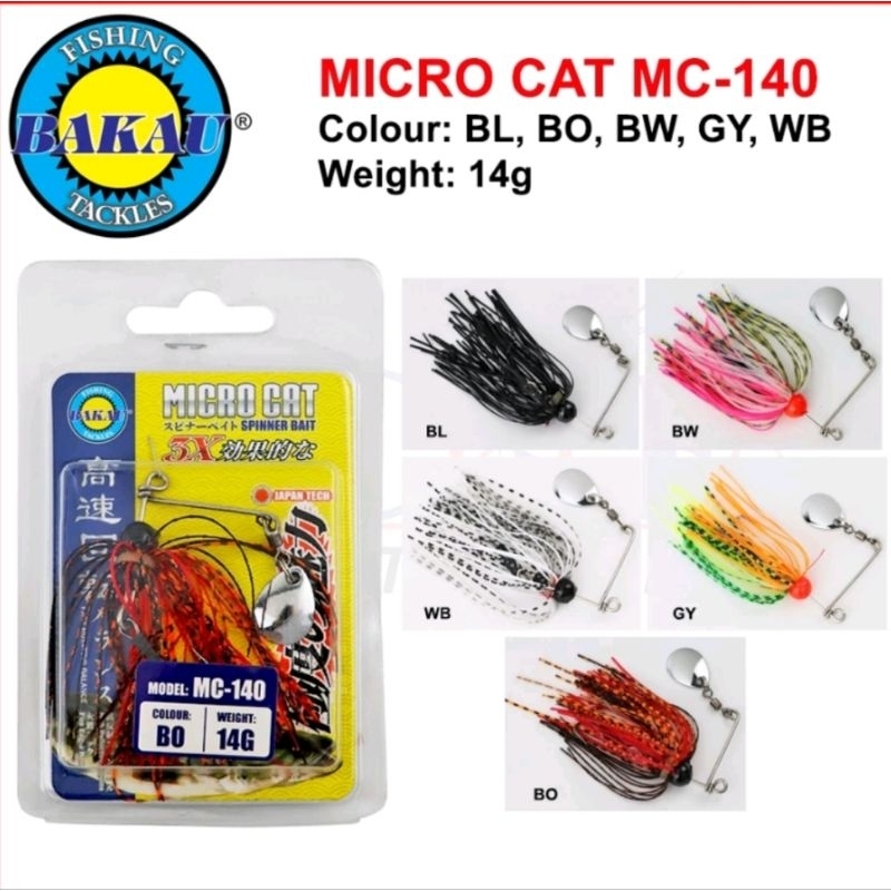 Gewang killer (14g) Bakau Spinner Bait - Micro Cat Artificial Fishing ...