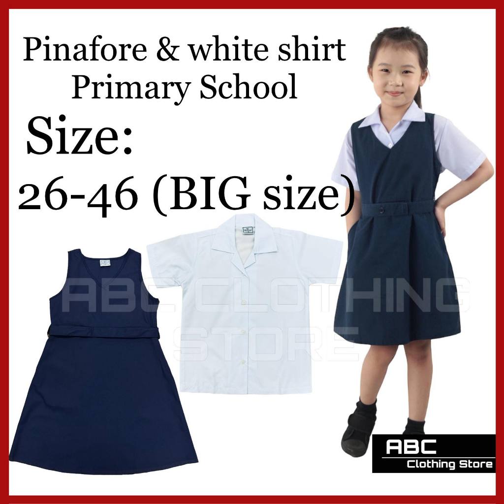 PINAFORE SEPARATE PRIMARY SCHOOL/SEKOLAH RENDAH PLUS SIZE/ PRIMARY ...