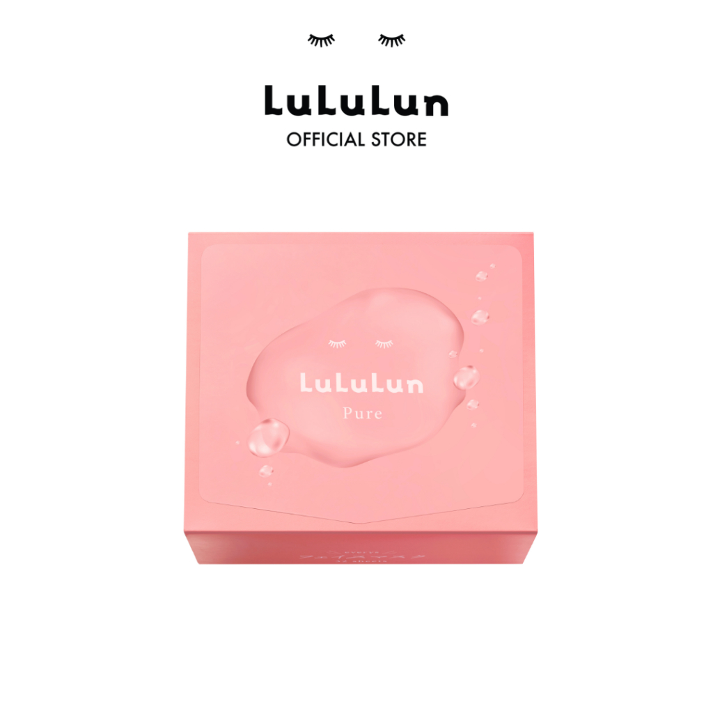 Lululun Pure Pink Everys Masker Muka Harian (32 helai) | LuLuLun Pure Pink Everys Daily Face ...