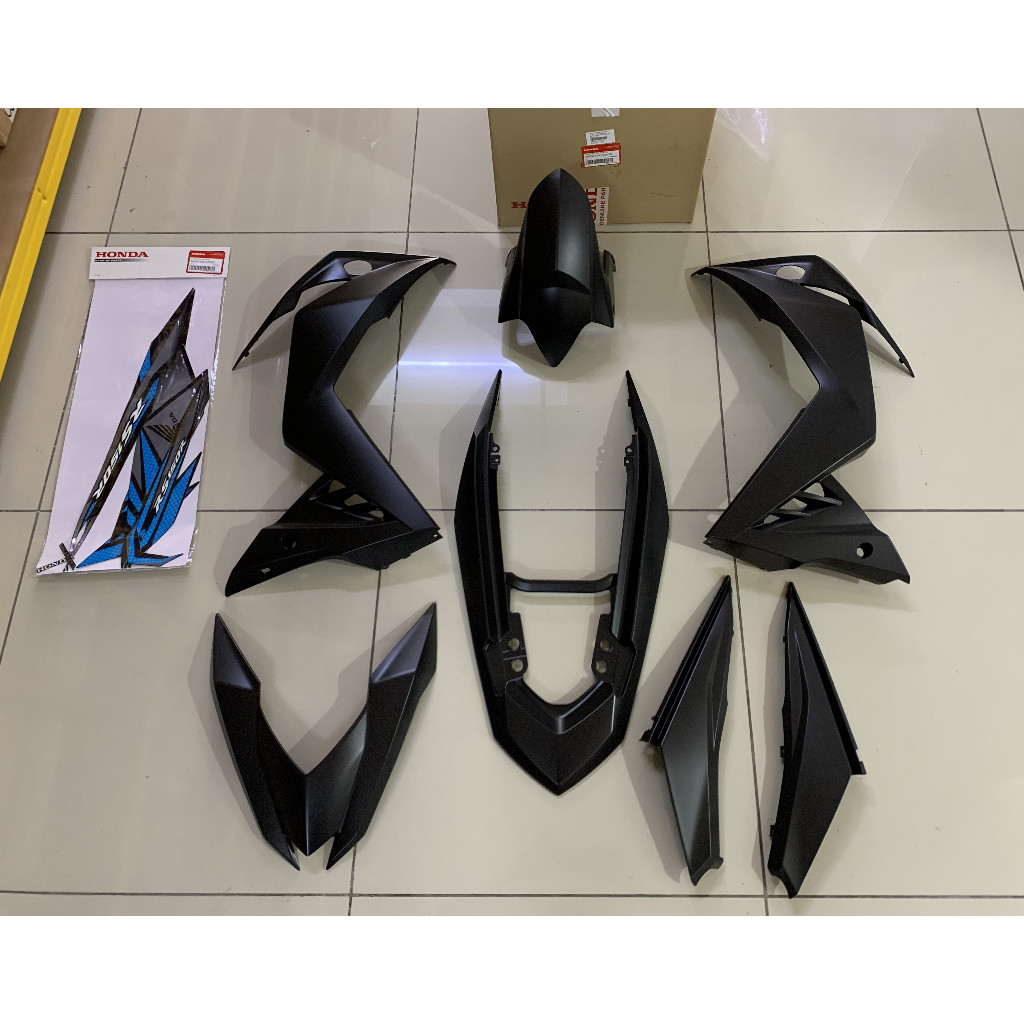 HONDA RS150 2024 BODY COVER SET WITH STICKER MAT BLACK ORIGINAL HONDA ...