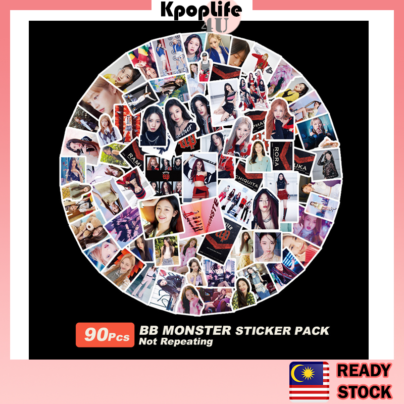BabyMonster Deco Sticker ( 90 pcs ) Kpop Diary Laptop PVC Wallet ...