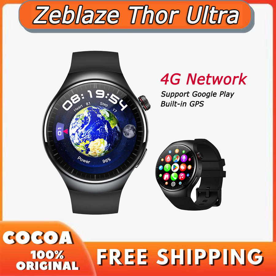 Original Zeblaze Thor Ultra 4G Smart watch 1.43'' AMOLED Build in GPS ...