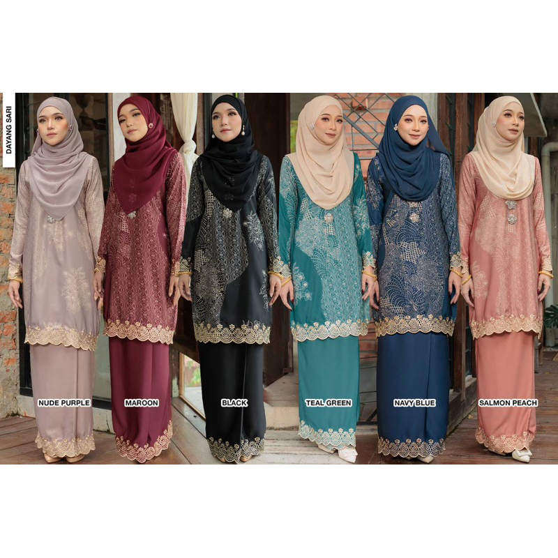 NEW RAYA DESIGN 2024 ️ Baju Kurung Dayang Sari ️ | Shopee Malaysia