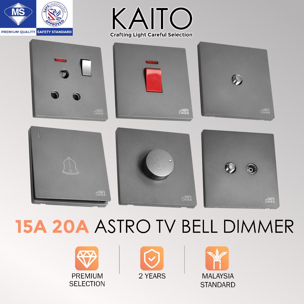 KAITO 15A 15amp 20amp 45a 20a Switch TV Astro Light Adjust Dimmer Bell ...