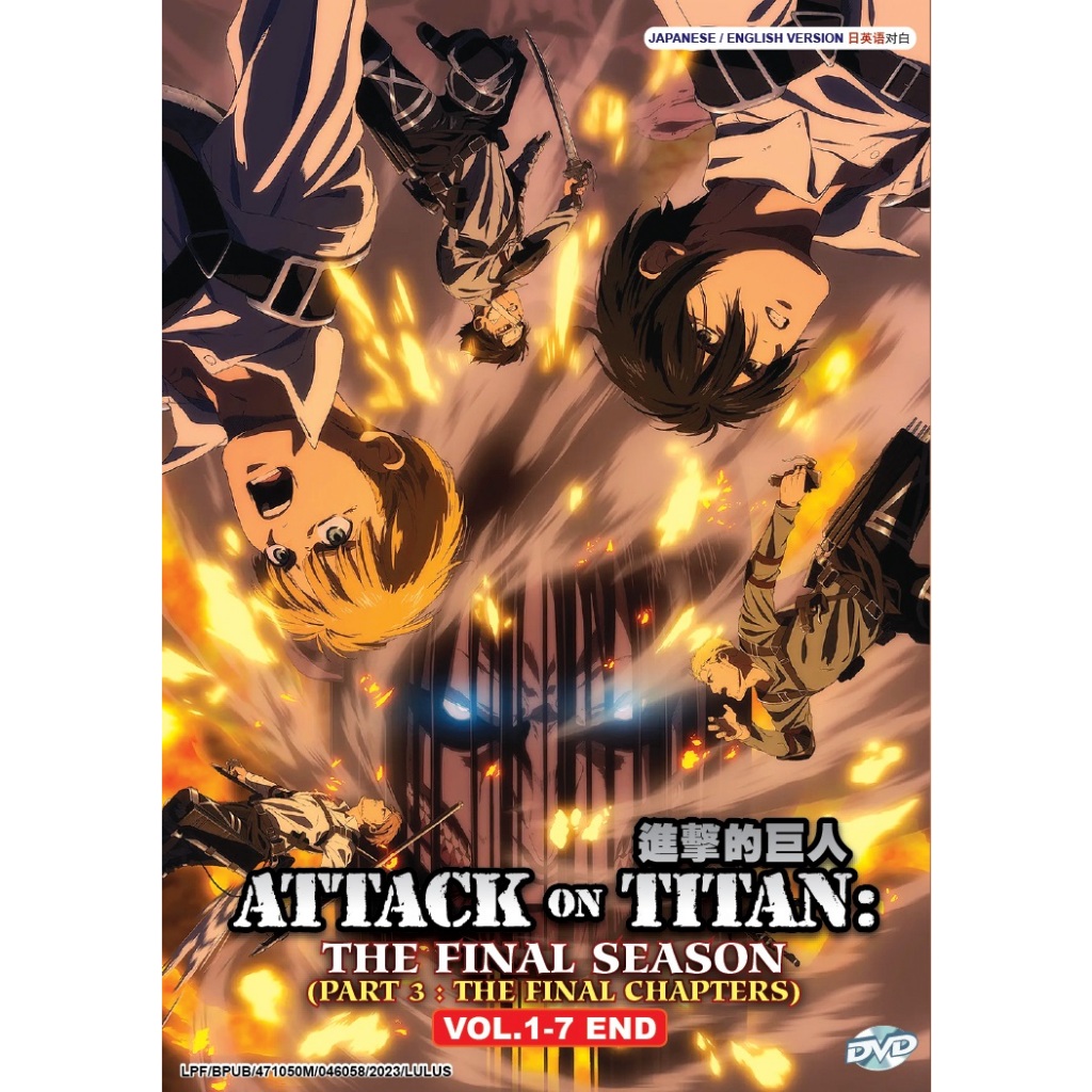 DVD Attack On Titan The Final Season Part 3 : The Final Chapters Vol.1 ...