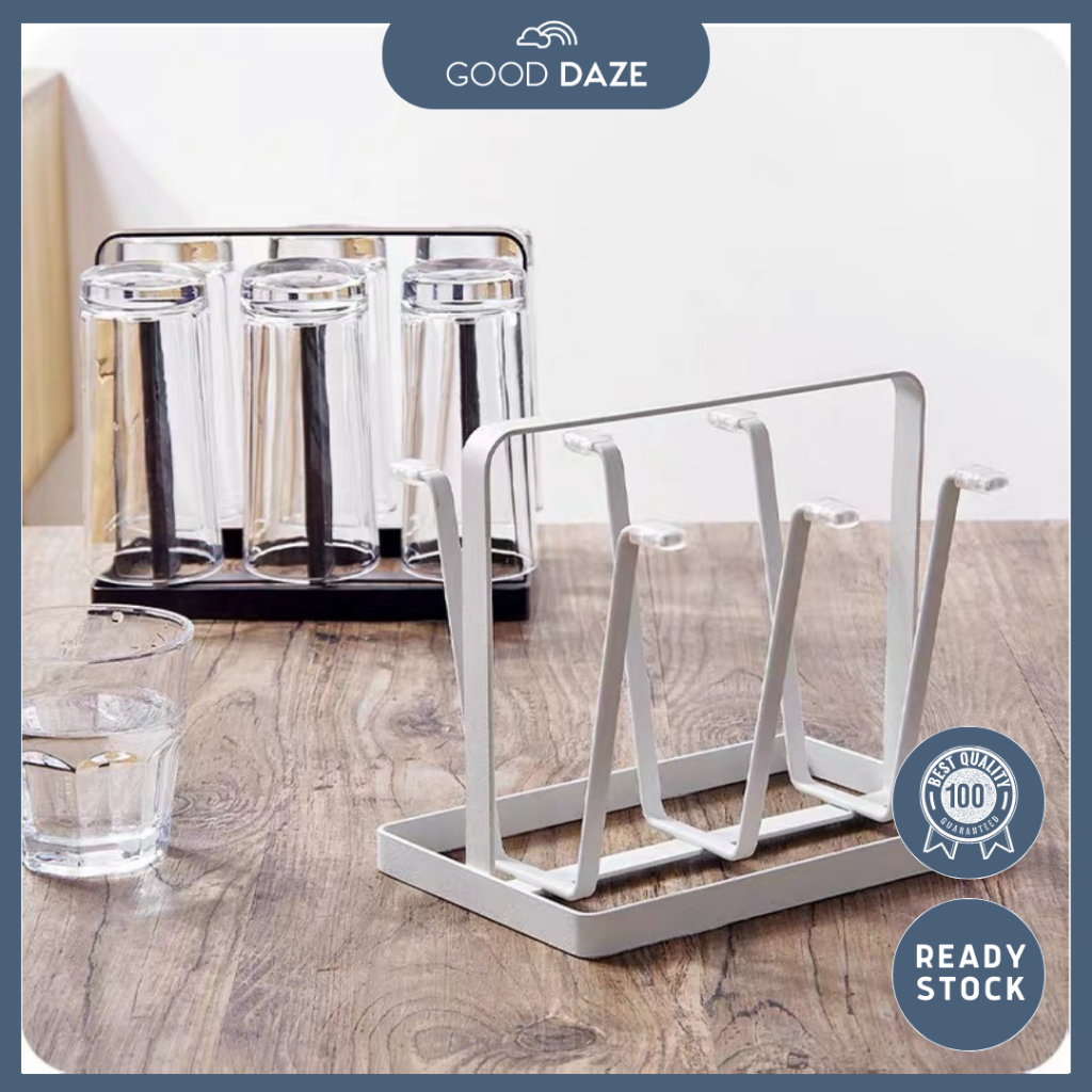 【GOOD DAZE】Mug Holder Rack Cup Holder Glass Rak Glass Cawan Gantung Rak ...