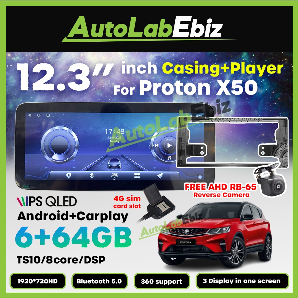 [FOC AHD Camera RB-65] Proton X50 [6+64gb] 12.3" inch Android Player ...
