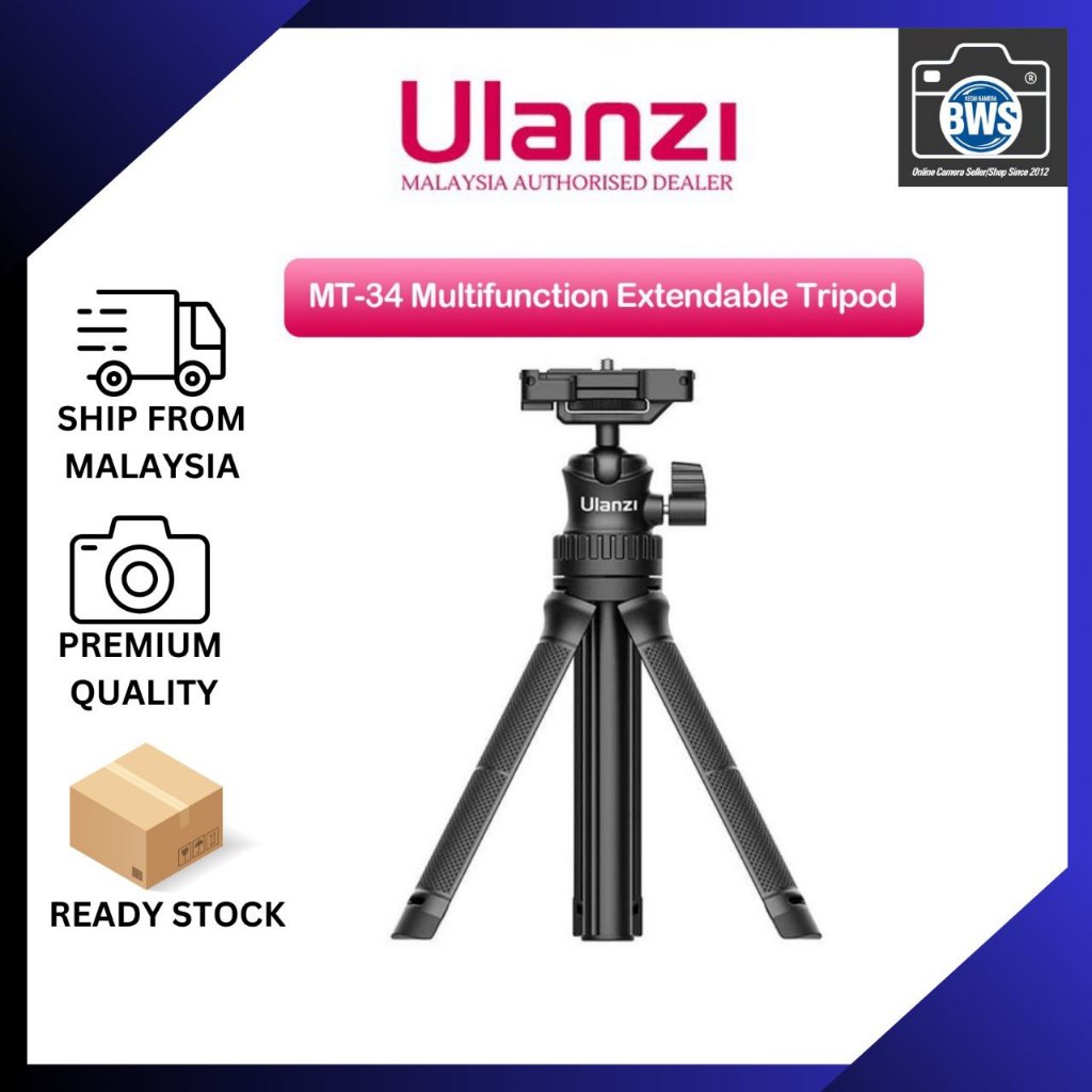 Ulanzi MT-34 Multi-functional Extendable Tripod 2412 | Shopee Malaysia