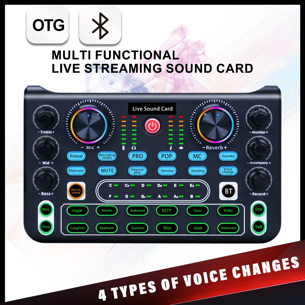 Professional Live Sound Card for Live Broadcasting PC and Mobile Mini ...