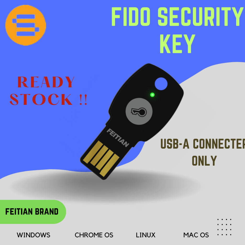 EPASS FIDO2 USB A4B SECURITY KEY FEITIAN MODEL | Shopee Malaysia