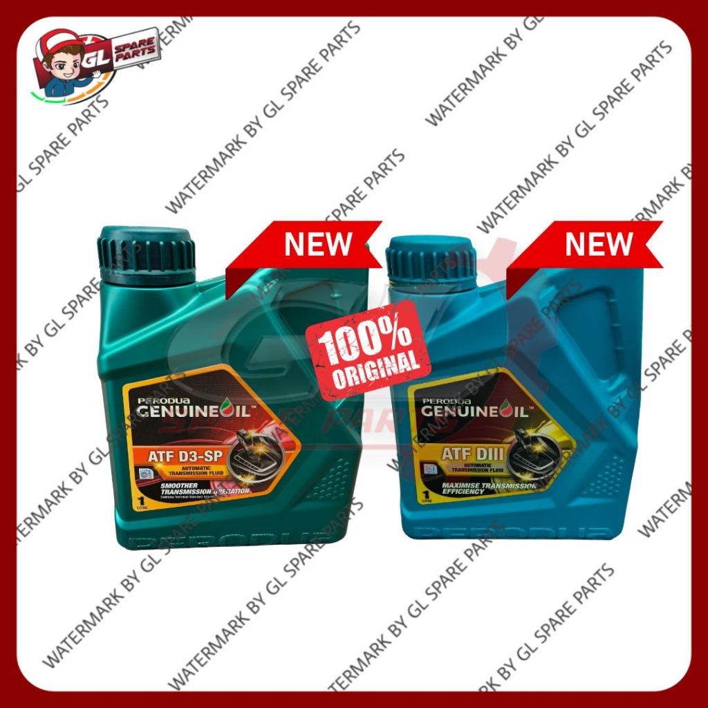 100% ORIGINAL PERODUA ATF OIL (D3-SP)(DIII)(CVT FE) (1L) KANCIL VIVA ...