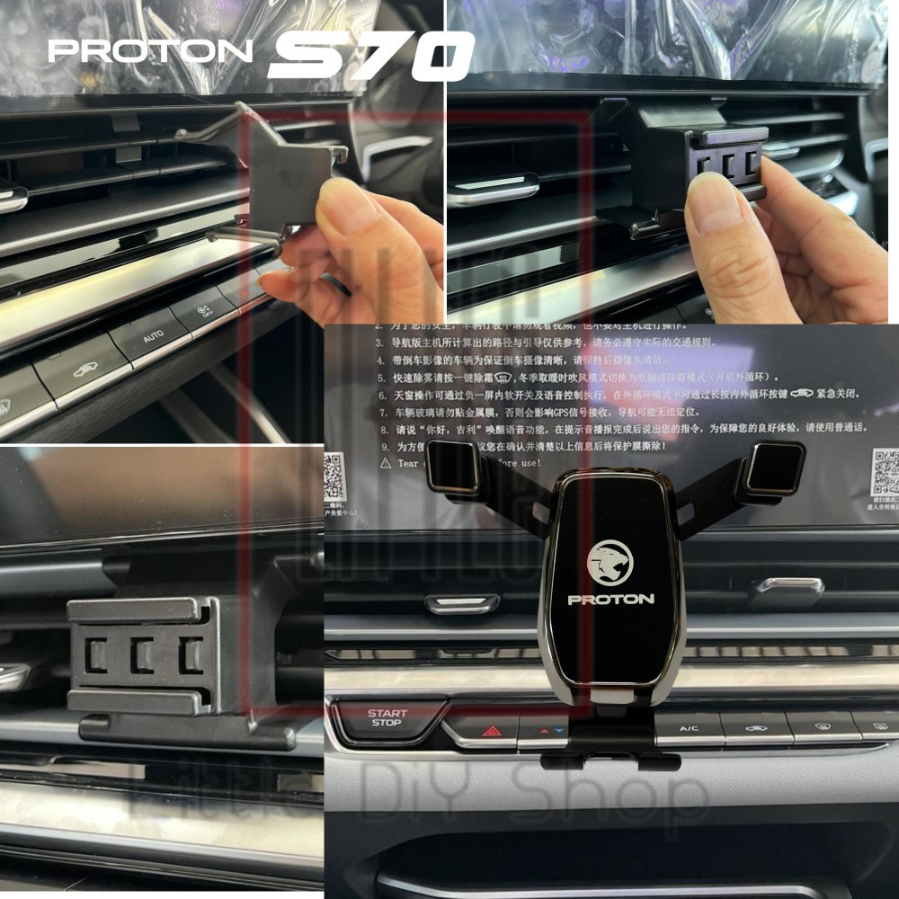 Proton X50 X70 X90 S70 HP Hand Phone Rack Holder Clips Mount | Shopee ...